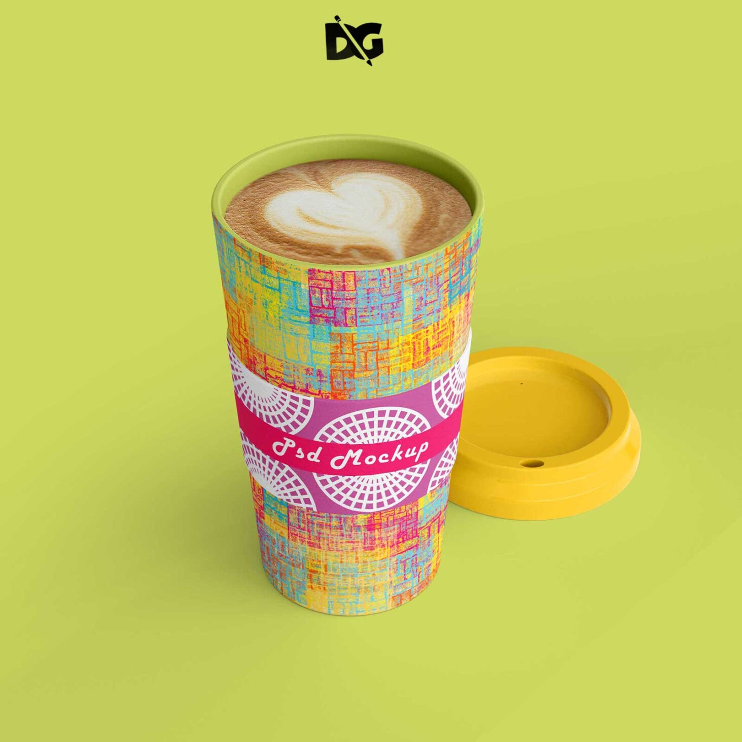 Download Free Coffee Glass Mockup