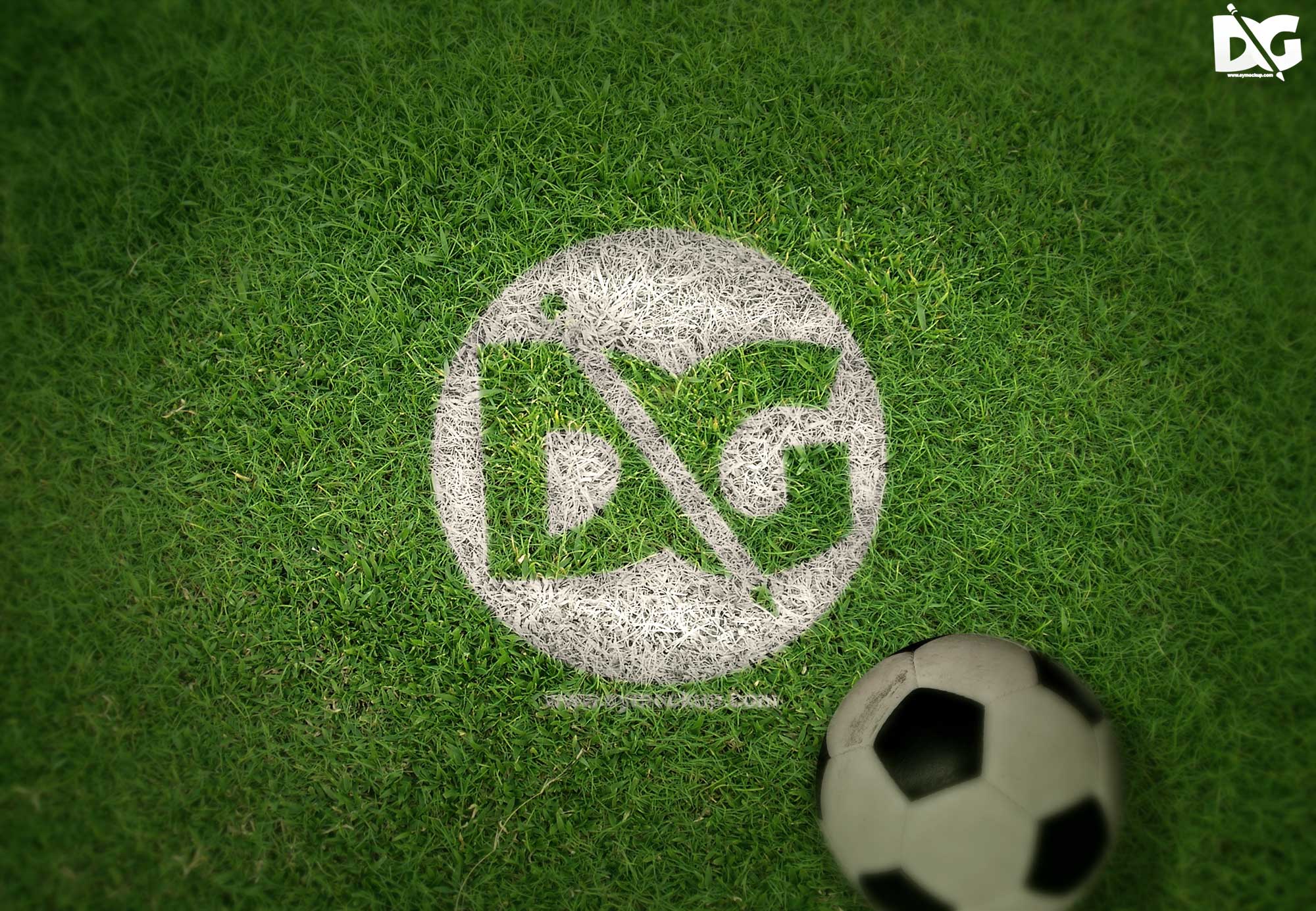 Free Grass Ground Logo Mockup Download