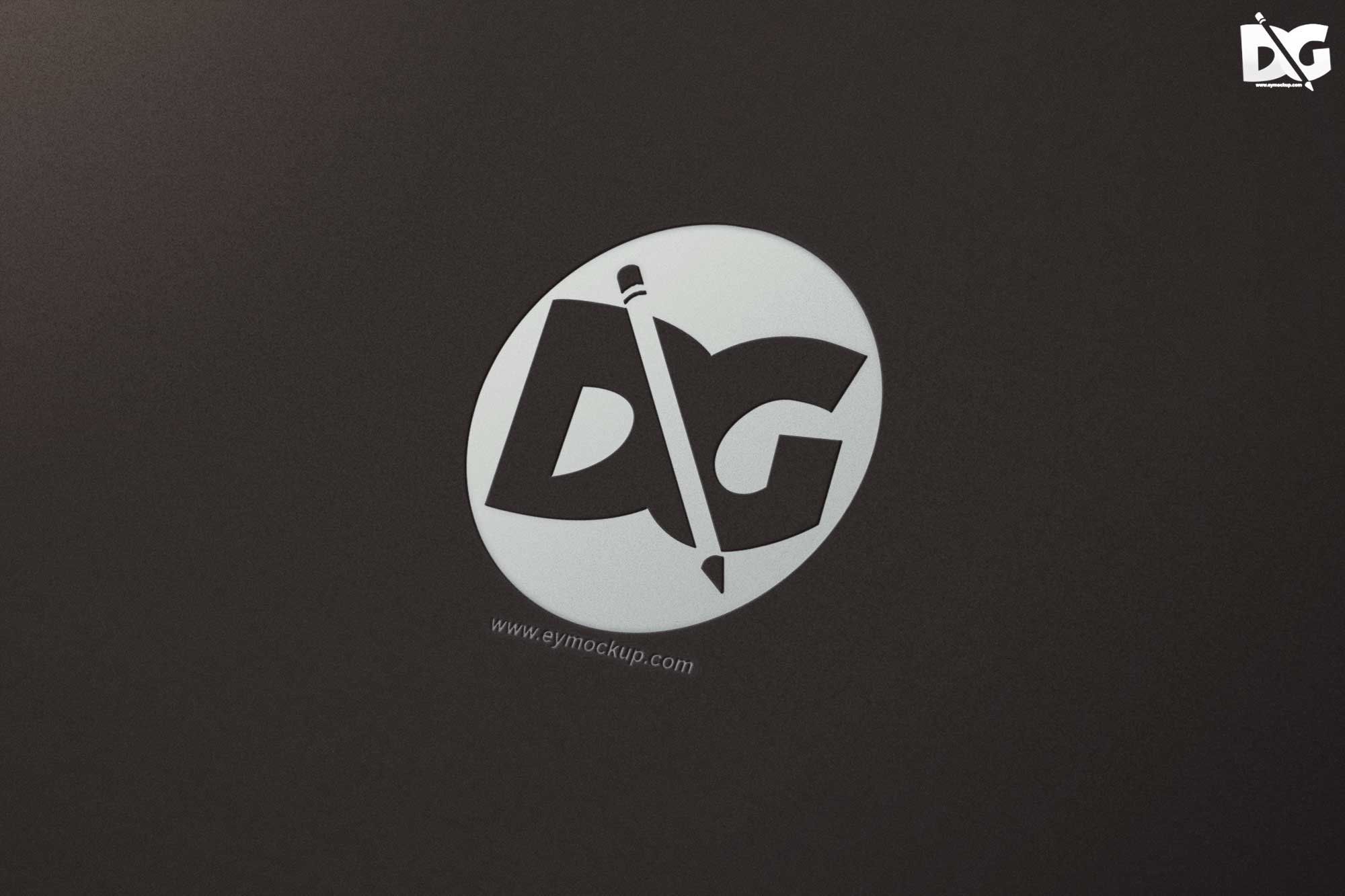 Elegant Silver Logo Mockup Download