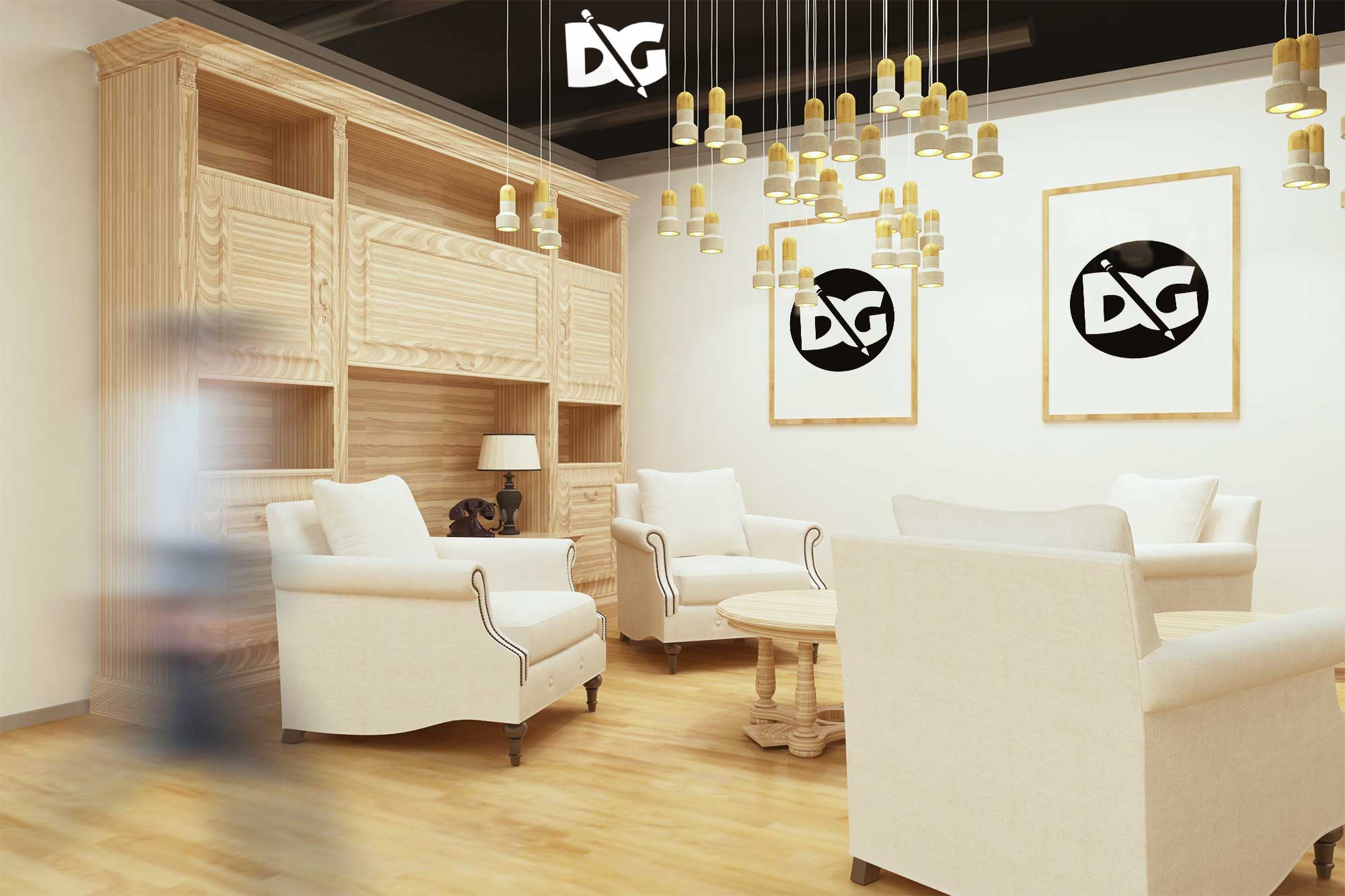 Free Dining Room Logo Mockups PSD