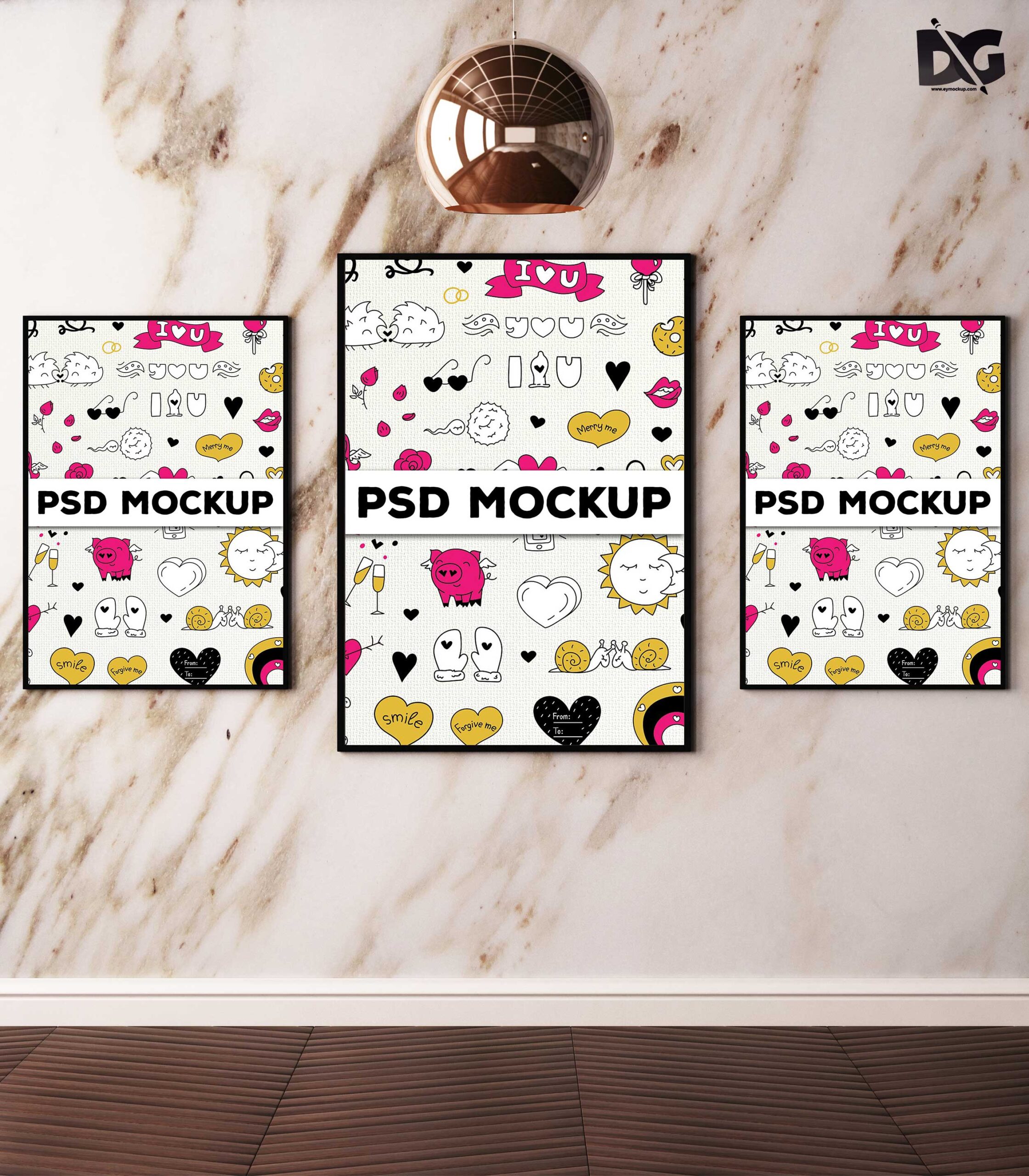 Free Room Poster Mockup Download