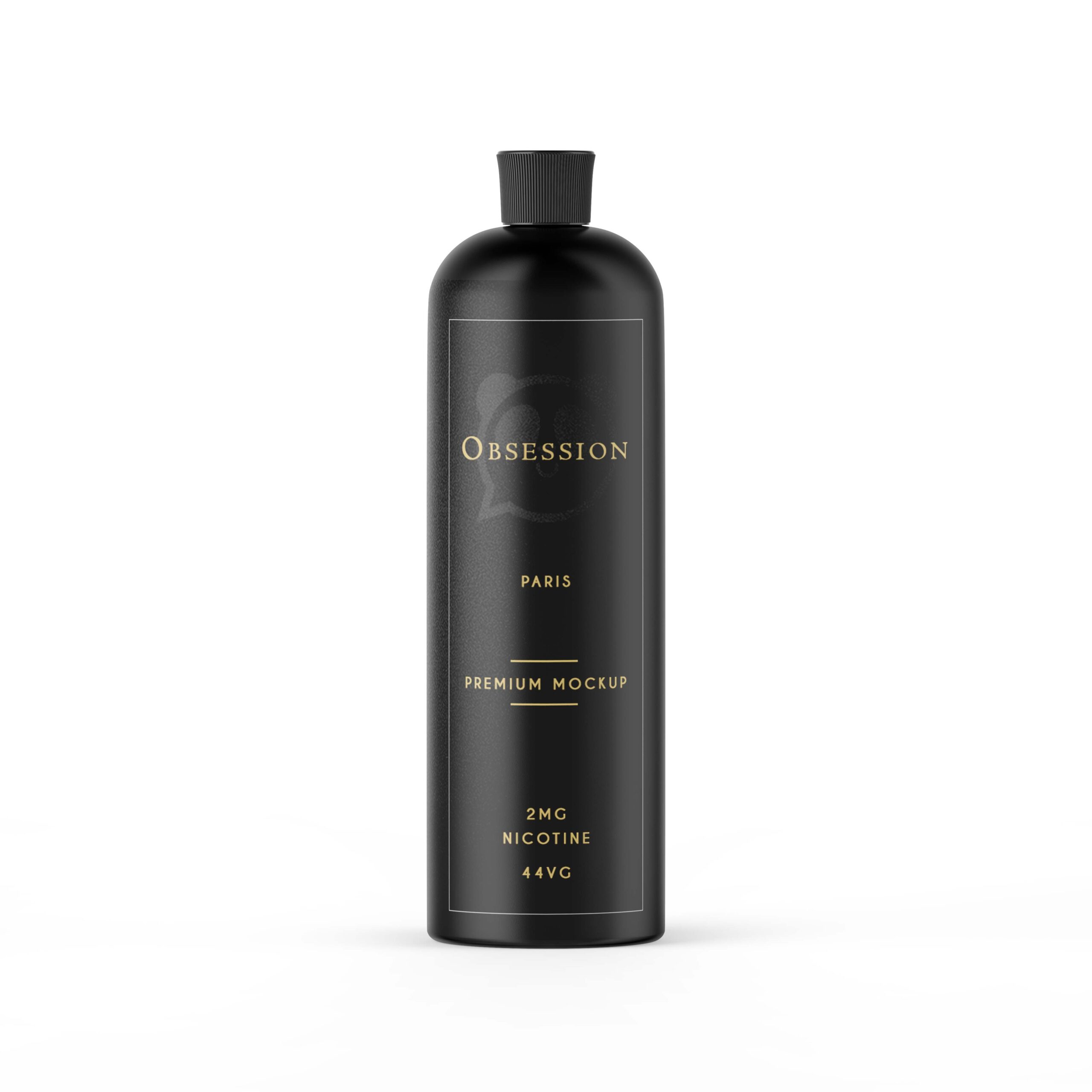 Stylish Matte Shampoo Bottle Mockup