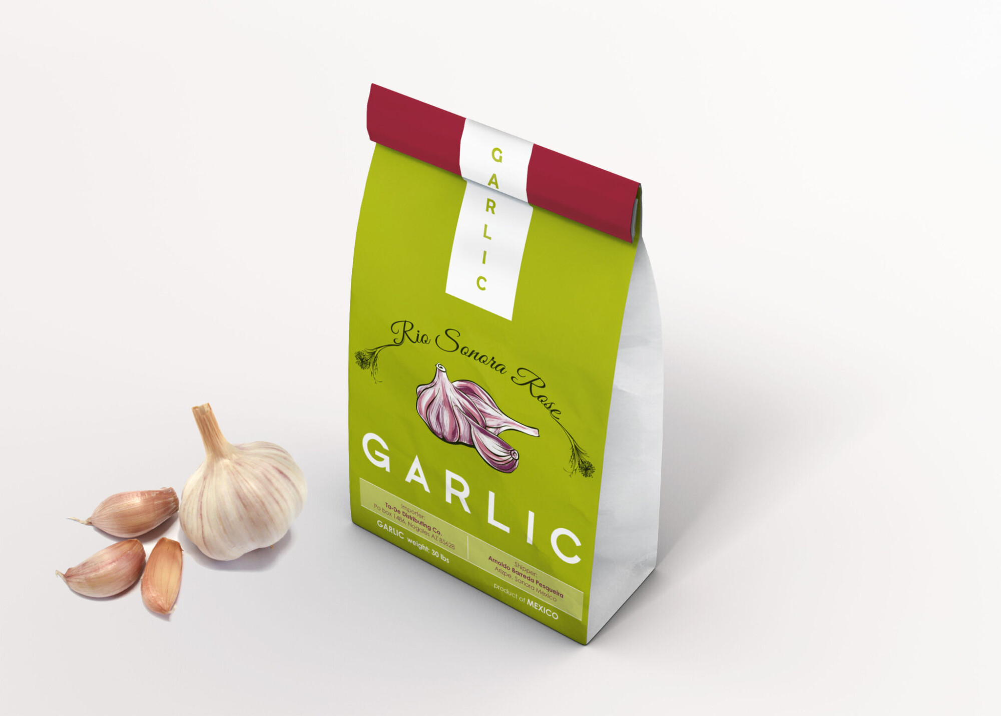 Download Free Garlic Pouch Mockup