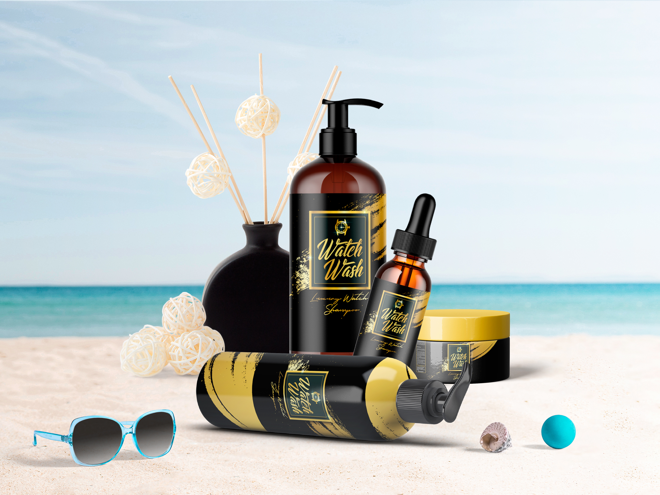 Premium Sun Protection Sense Mockup | Free PSD Freebies Mockup