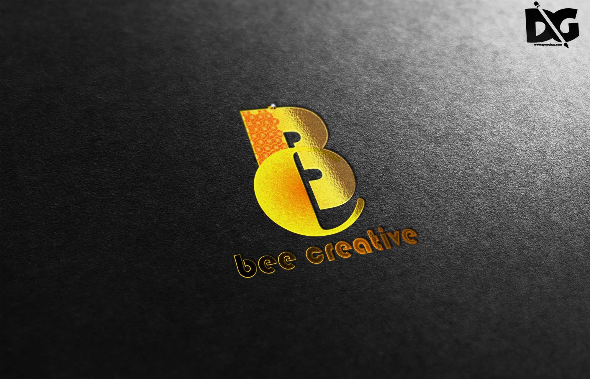 Elegant Foil Stamp Logo Mockup Free