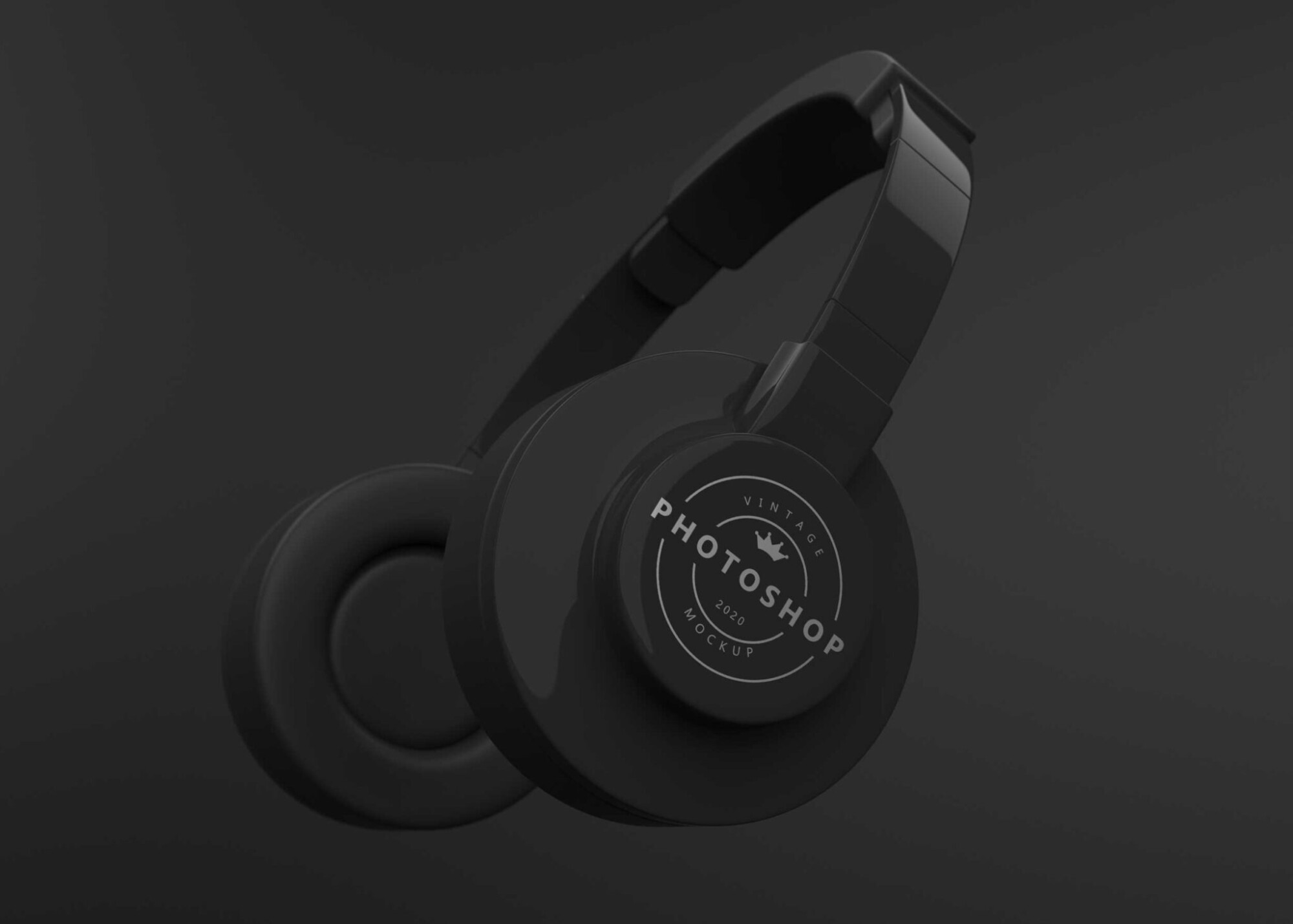Free Headset Logo Mockup