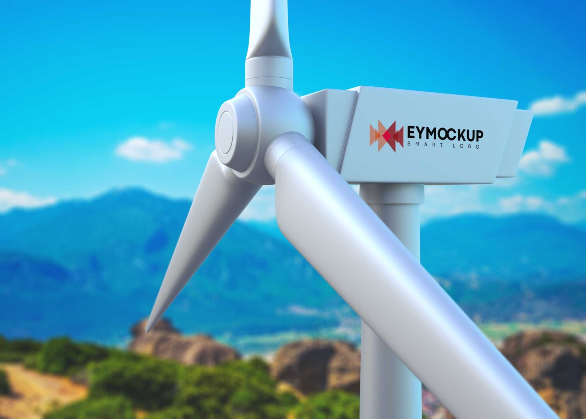 Download Free Wind Energy Mockup