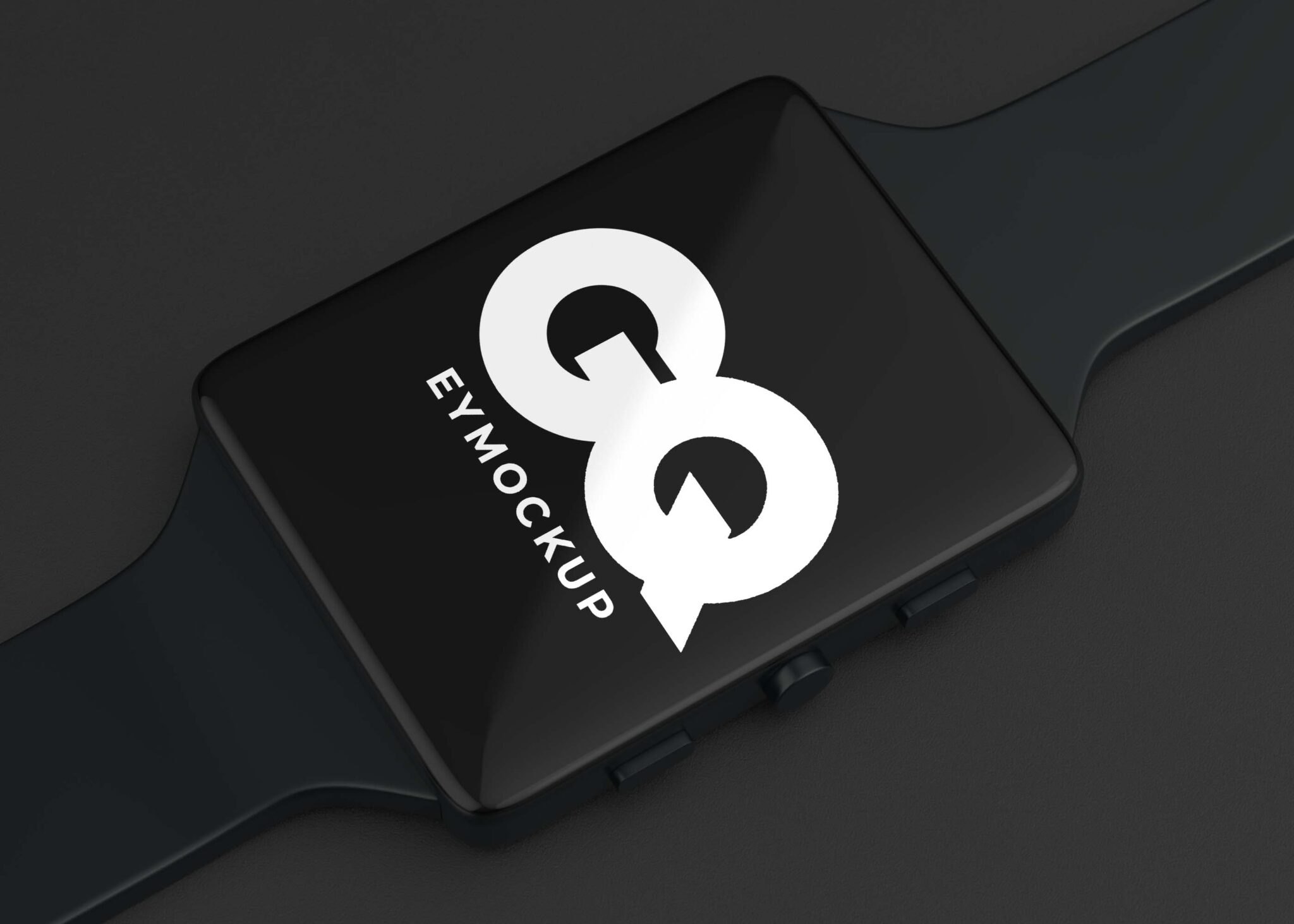 Free Smart Watch Logo Mockup