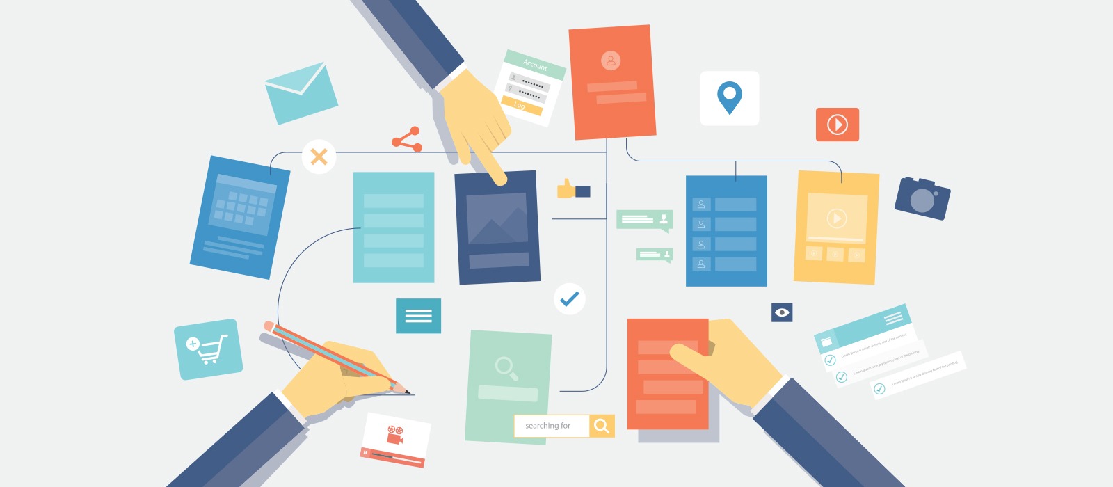 Visual Hierarchy: Effective UI Content Organization | PSD Freebies Mockups